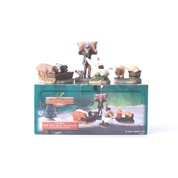 Lemax | Accents | Honk Honk Squeak Squeal Farm Animals With Barley 203 ...